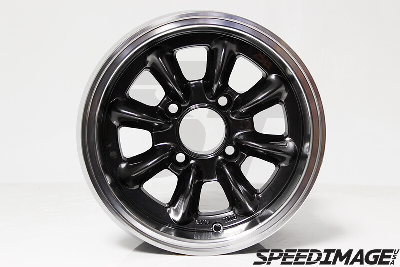 ROTA RB WHEELS HYPER BLACK W/ POLISH LIP 13X8 +4 4X114.3 COROLLA AE86 ...