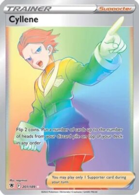 1x Cyllene - 201/189 - Secret Rare NM-Mint Pokemon SWSH10 - Astral ...
