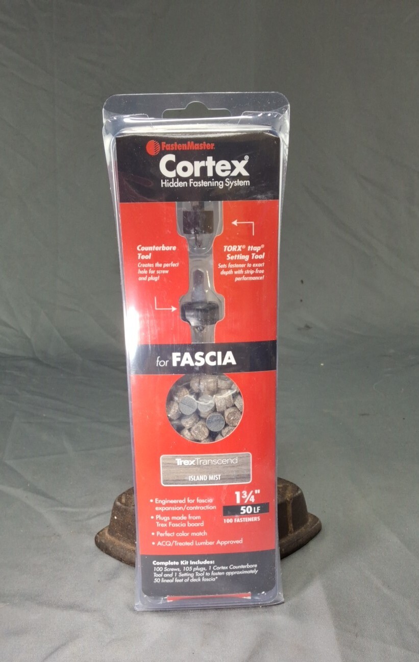 FastenMaster Cortex Hidden Fastening ~ Trex Fascia 50 LF 1-3/4” Island ...