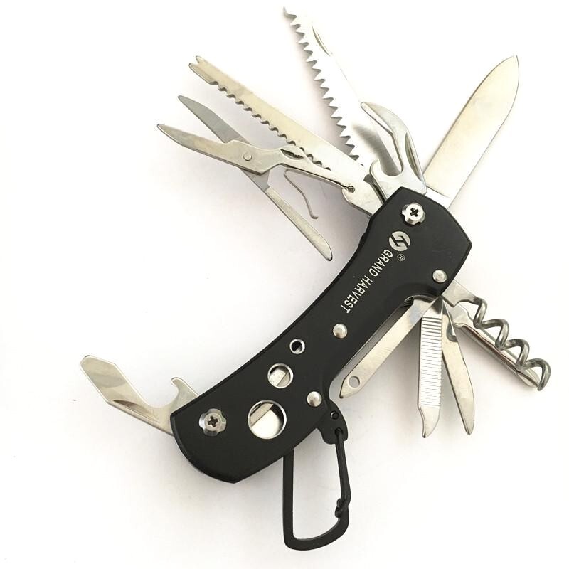 Stainless Multifunctional Swiss Knife Multi Purpose Army Pocket Hunting ...