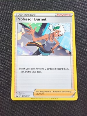 Pokémon TCG Professor Burnet SWSH Black Star Promos SWSH167 Holo Promo ...