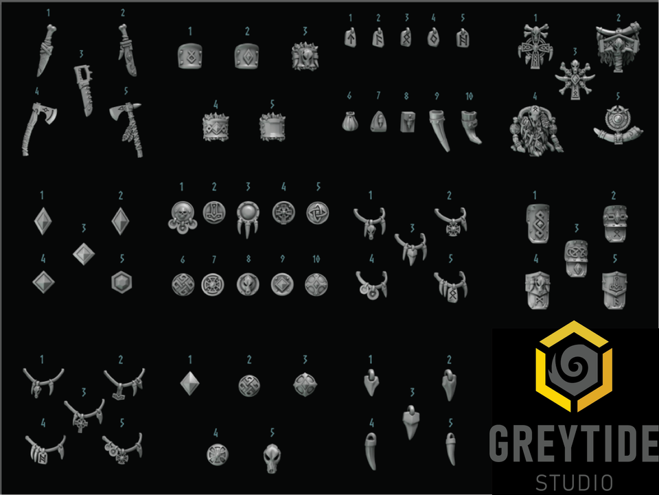 Captain Upgrade Kit - Primal Hounds - Grey Tide Studios | eBay