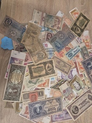 100 PIECES WORLDWIDE BANKNOTES COLLECTOR'S LOT N:A44 NO SHIPPING LOTS ...