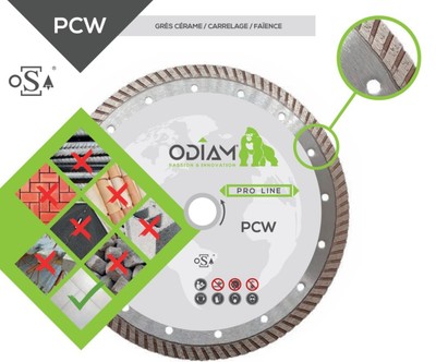 ODIAM Disque diamant PCW Ø125 - Alésage 22,23 | eBay
