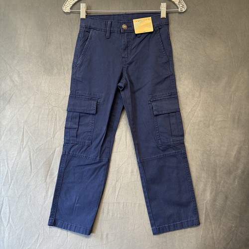 Thereabouts Cargo Pants Boys 7 Blue Straight Fit Safari Adjustable ...