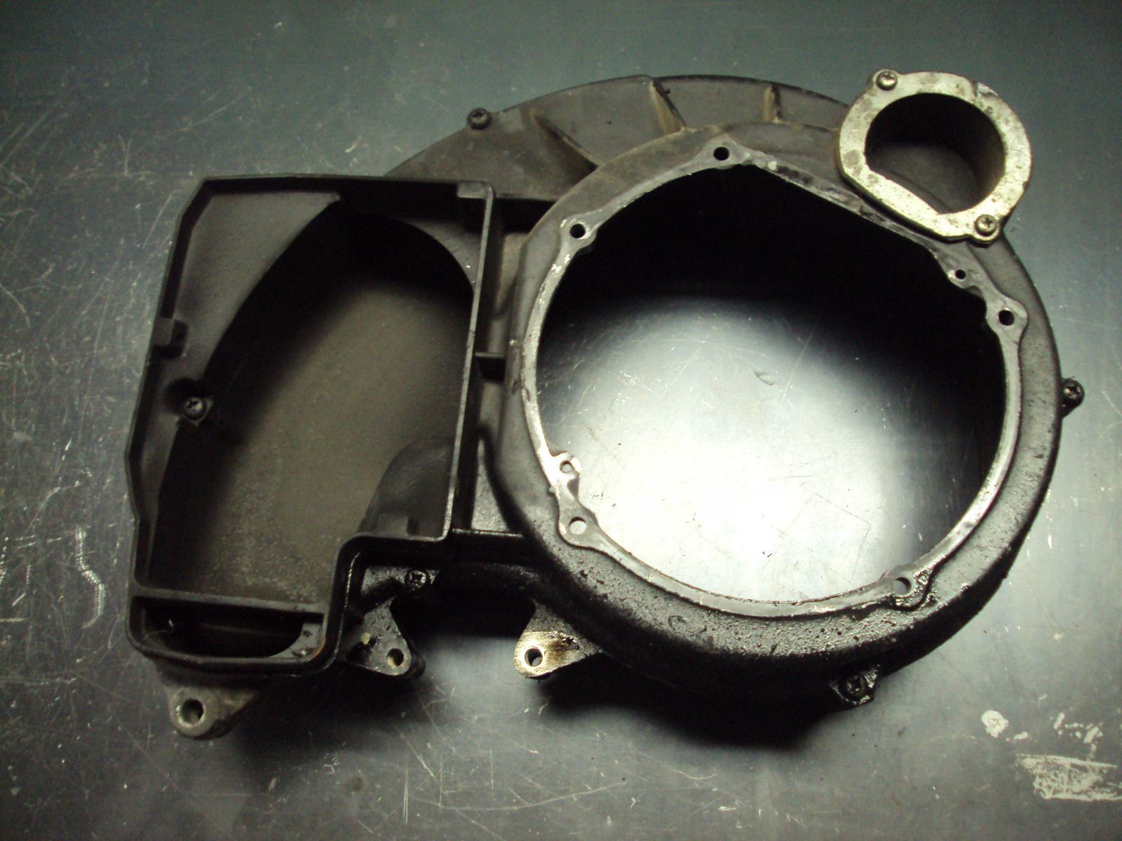 76 1976 KAWASAKI SS440 SNOWMOBILE SNOJET ENGINE MOTOR FAN CASE COVER ...