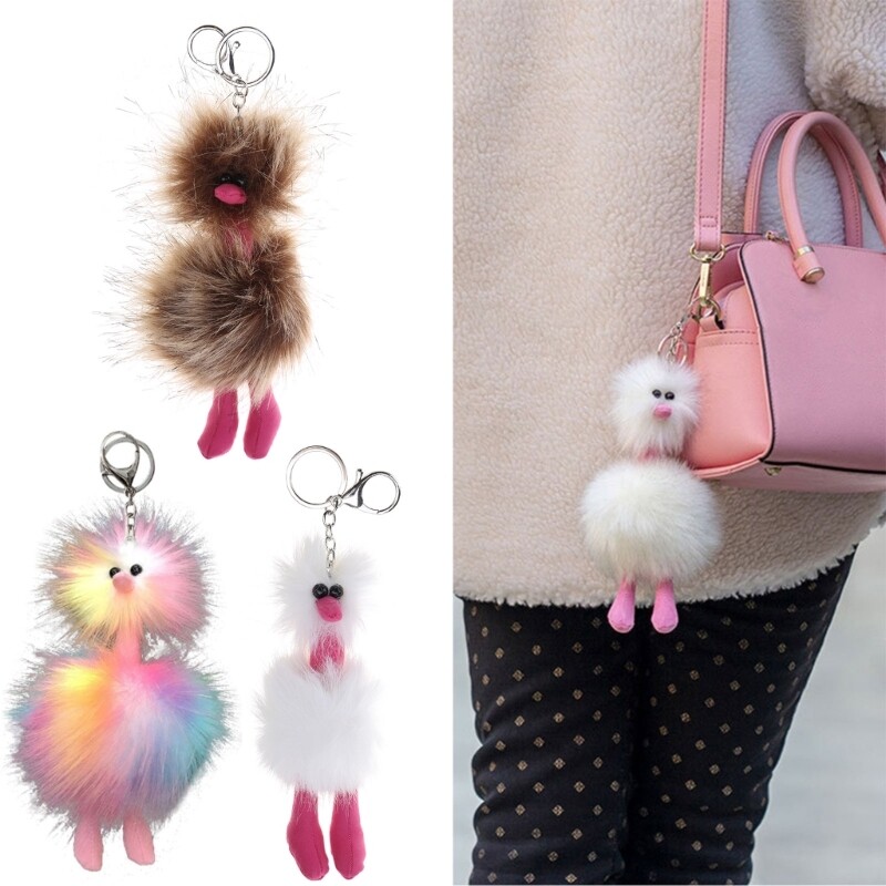 Ostrich Keychain Keychain Car Trinkets Jewelry Wedding | eBay