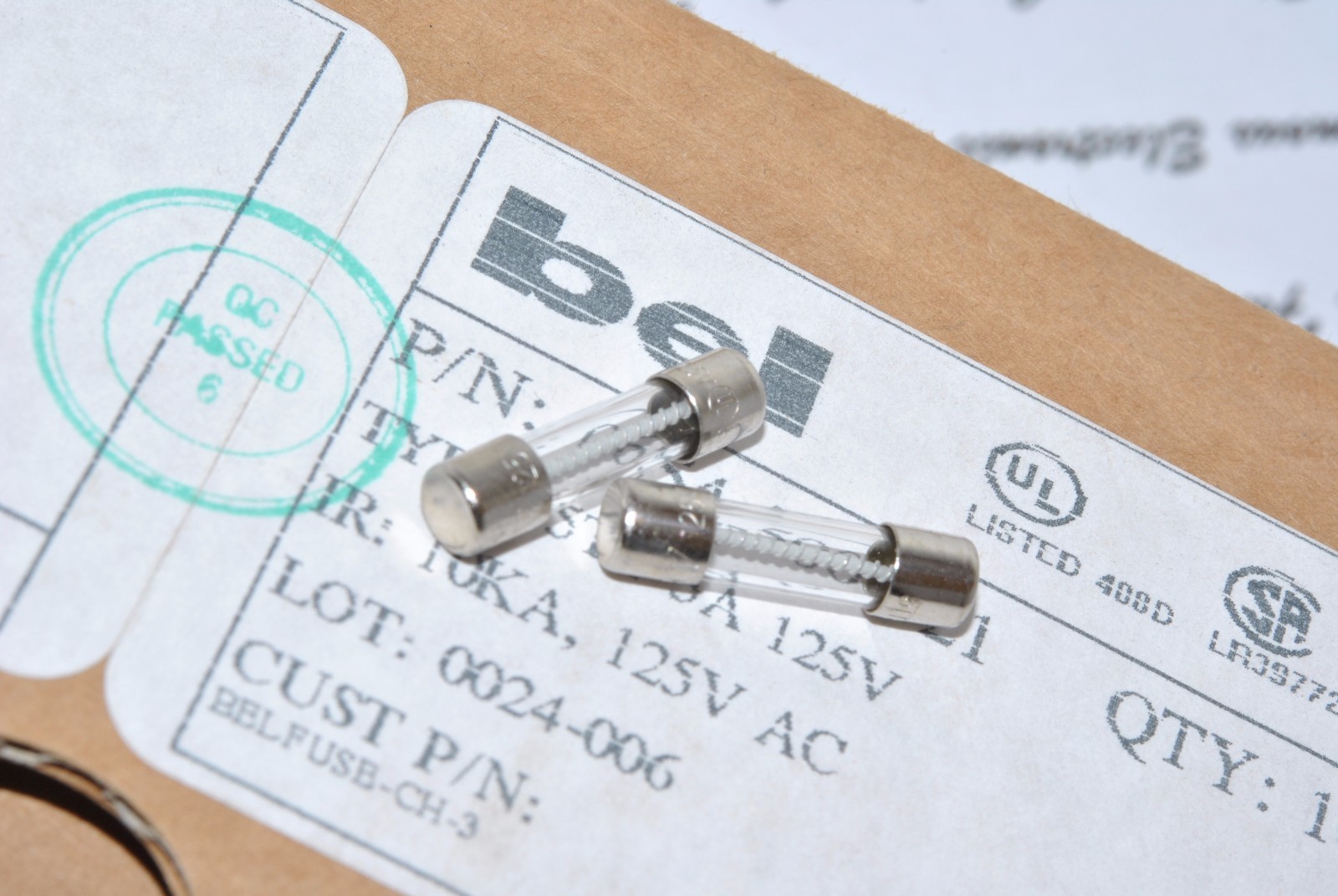 2pcs - bel 5TT 5A 125V 5x20mm Glass Fuse 0654-500-21 | eBay