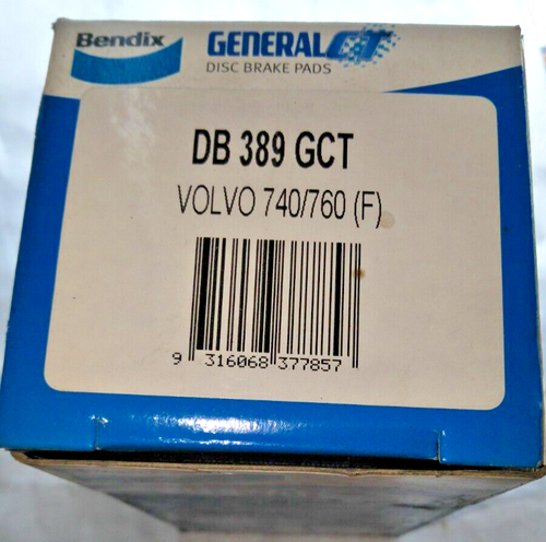 Bendix DB389 GCT - Front Brake Pad - FIT - VOLVO - Check listing | eBay Australia
