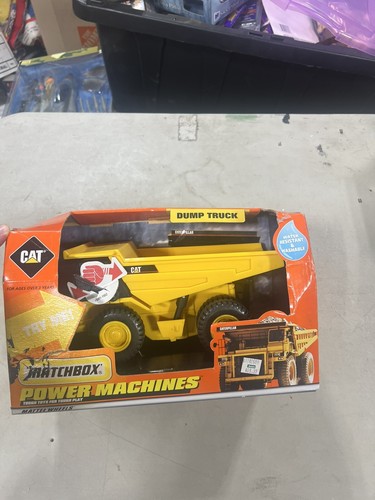 Mattel Matchbox Power Machines Caterpillar Dump Truck Construction New ...