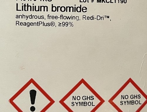 Lithium bromide anhydrous, 99+%, LiBr 250 Gram Free Flowing Powder | eBay