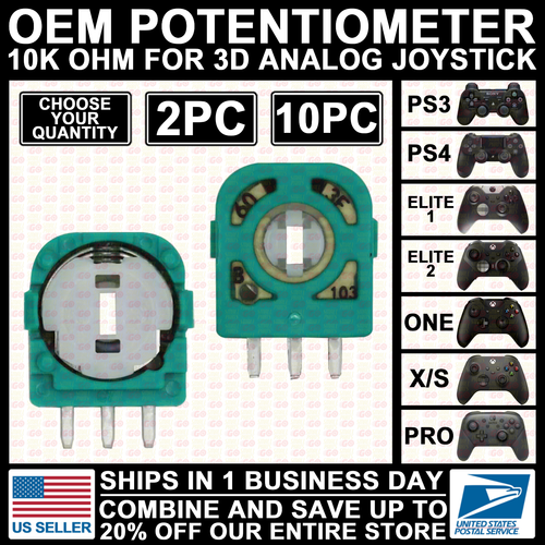 OEM Analog 3D Joy Stick Potentiometer PS3/PS4/Xbox One/Elite/Series/X ...