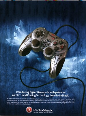 2005 PRINT AD - NYKO GAMEPAD FROM RADIOSHACK AD..AIR FLO....AD ONLY | eBay
