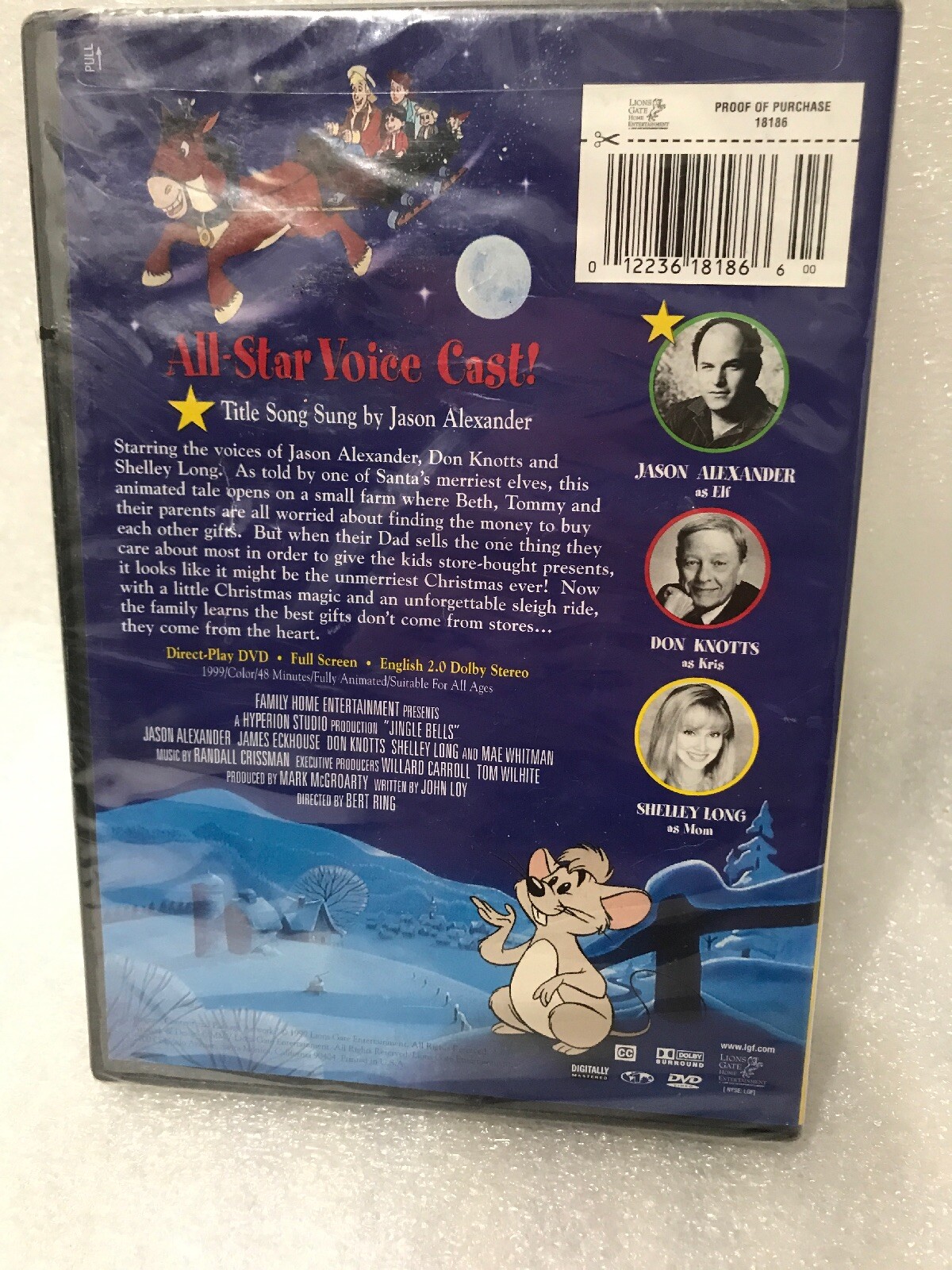 Jingle Bells (DVD, 2005) Christmas Classics Series Cartoon Movie Brand ...