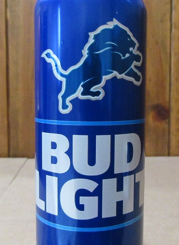 2023 NFL Bud Light Kickoff Detroit Lions Aluminum 16oz Beer Can, GO ...