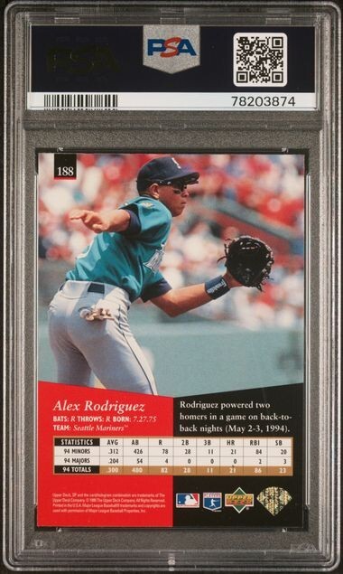 1995 SP - #188 Alex Rodriguez for sale online | eBay