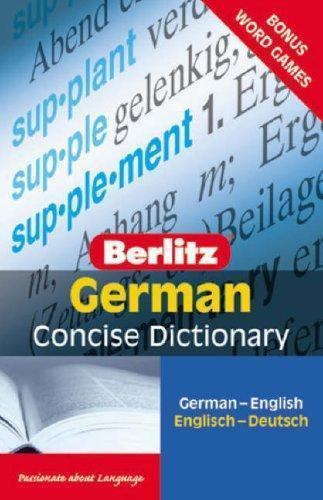 German - Berlitz Concise Dictionary : German-English - Englisch-Deutsch ...
