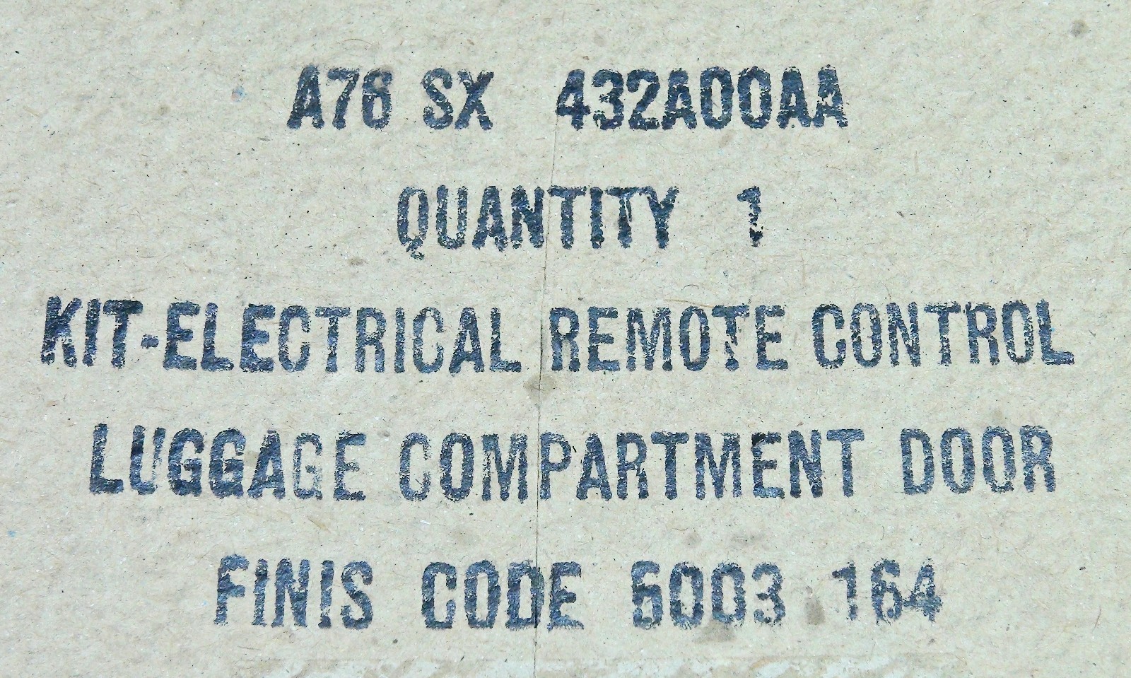 MK1 MK2 MK3 ESCORT CORTINA CAPRI GENUINE FORD NOS ELECTRIC BOOT RELEASE ...