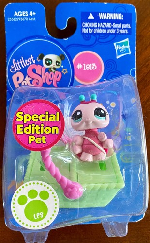 PINK LADYBUG Picnic Basket #1813 Littlest Pet Shop SPECIAL EDITION LPS ...