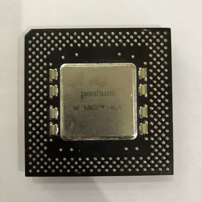 1x Intel Pentium MMX SL23S 200MHz/66MHz 2.8V Voltage Socket 7 CPU ...