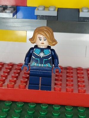 Lego Marvel Captain Marvel Blue Suit Minifigure | eBay
