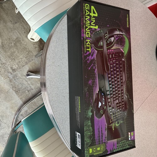 HyperGear 4-in-1 Gaming Kit Keyboard, Mouse, Headphones, Mouse Pad ...