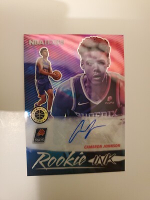 Cameron Johnson 2019-20 Panini Hoops Premium Prizm Rookie Ink Autograph ...
