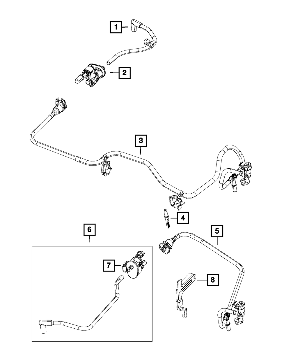 Genuine Mopar Purge - Hose 68250915aa 68250915AD | eBay