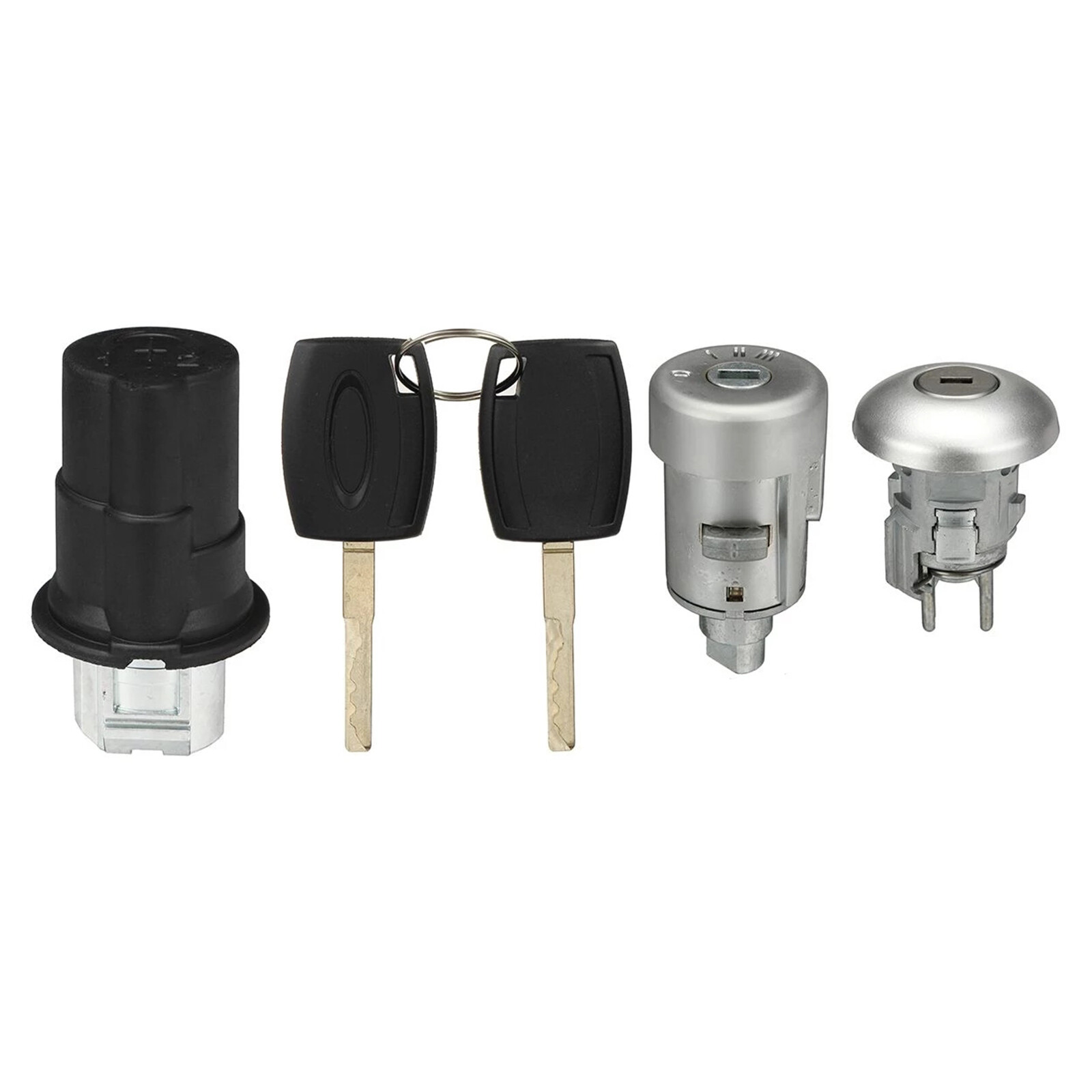 FOR FORD TRANSIT LOCK SET MK8 CUSTOM DOOR BONNET IGNITION BARREL 2 KEYS ...