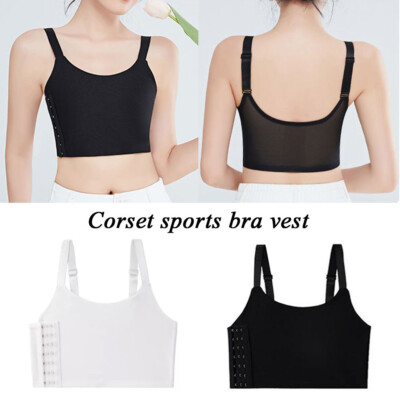 Womens Seamless Comfort Bra Shapewear Sports Stretch Crop-Top Vest ...