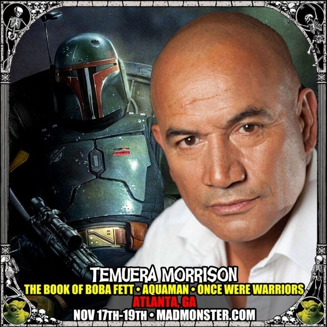TEMUERA MORRISON SIGNED 8X10 COLOR PHOTO STAR WARS: BOOK OF BOBA FETT ...
