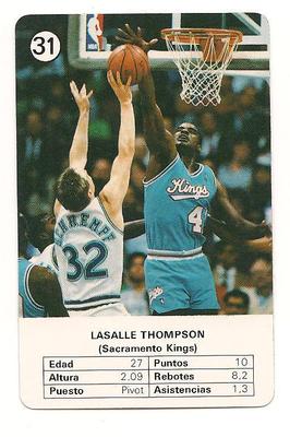 LaSalle Thompson 1988 88 Fournier NBA Estrellas Card #31 qty | eBay