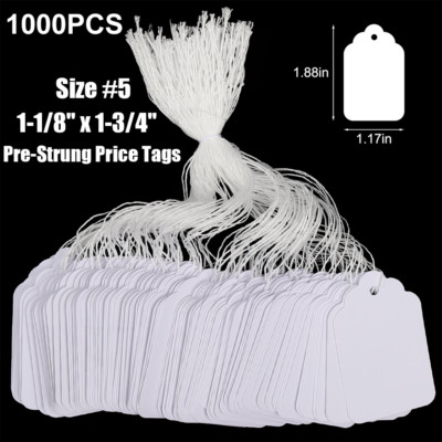 Labeling & Tagging Supplies - String Price Tags 1000