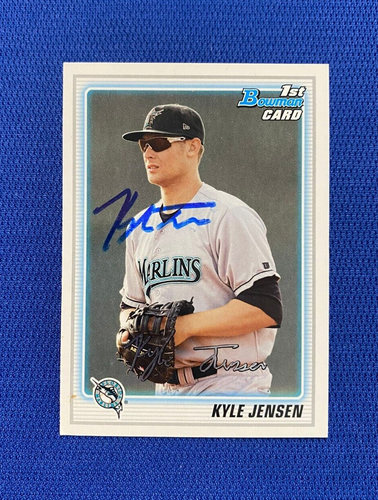 2010 BOWMAN DRAFT KYLE JENSEN FL MARLINS SIGNED AUTOGRAPH AUTO CARD # ...