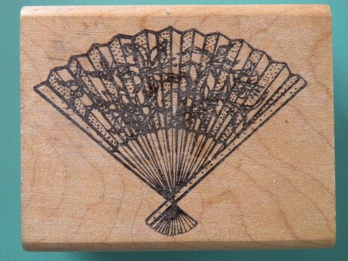 Decorative Hand Fan, Detailed GOOD STAMPS STAMP GOOD Rubber Stamp | eBay