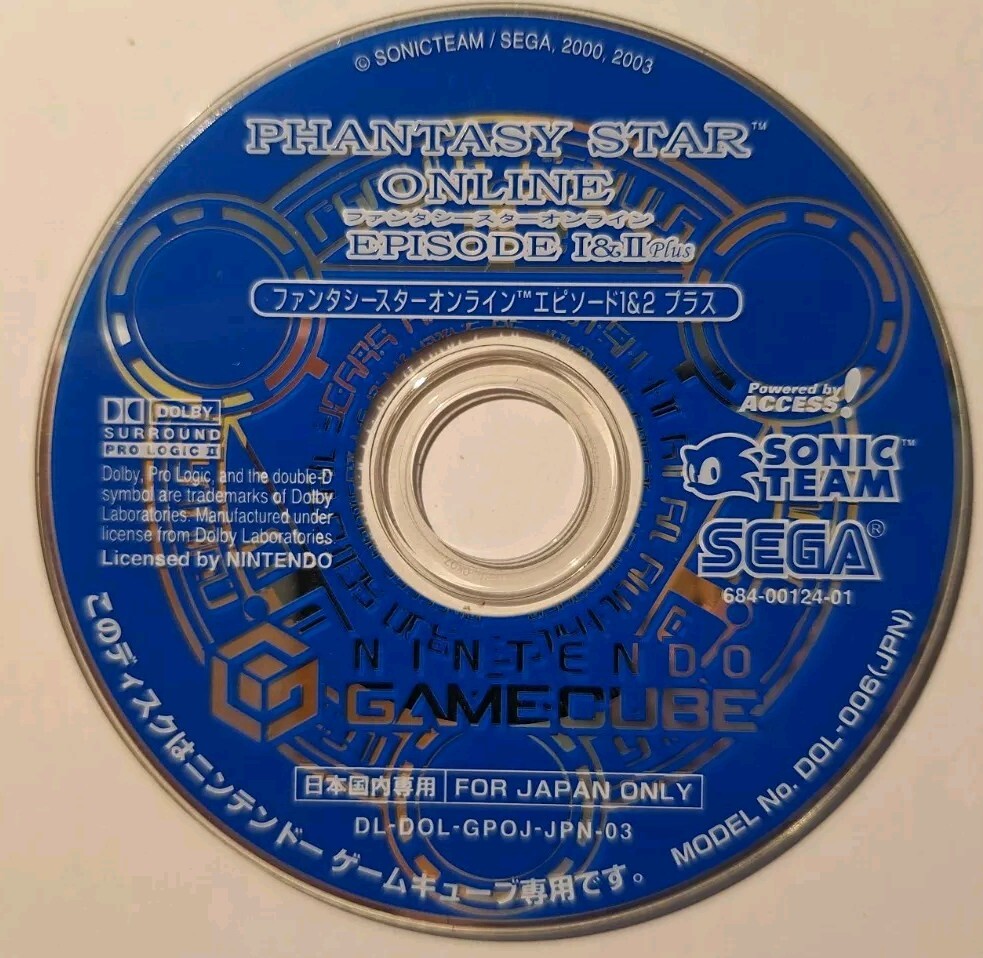 Phantasy Star Online Episode 1 & 2 Plus GameCube GC for sale online | eBay
