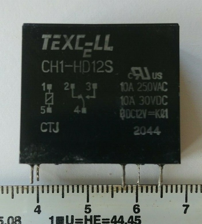 relay 12V 10A SPDT TEXCELL CH1-HD12S | eBay