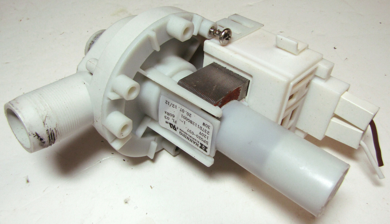 237D1128G001 GE HANNING WASHER DRAIN PUMP - OEM ***FREE 1 YEAR WARRANTY ...