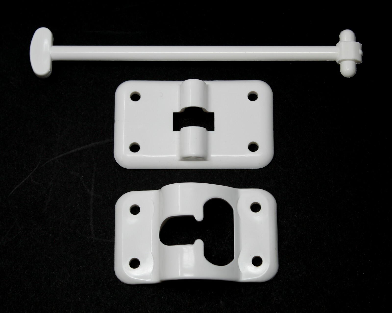 6" T-Style Door Catch Latch Holder RV Camper Trailer Cargo Hatch White ...
