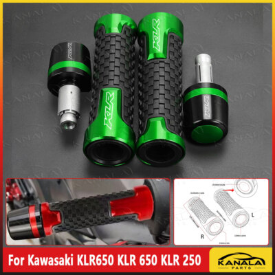2PCS - For Kawasaki KLR650 KLR 650 KLR 250 CNC Handlebar Grip Handle ...