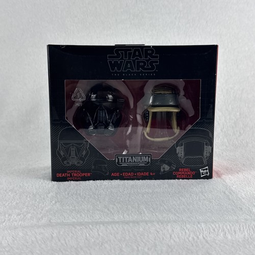 STAR WARS Titanium Series Imperial Death Trooper & Rebel Commando ...