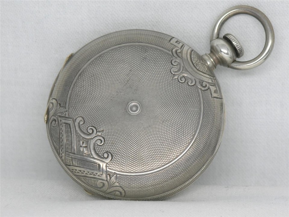 RARE 1866 AMERICAN WALTHAM GRANGER / TUCKER COIN SILVER POCKET WATCH ...