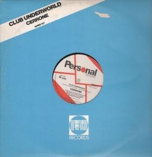 Cerrone Club Underworld 12" Vinyl UK Personal 1984 In A Titled Company ...