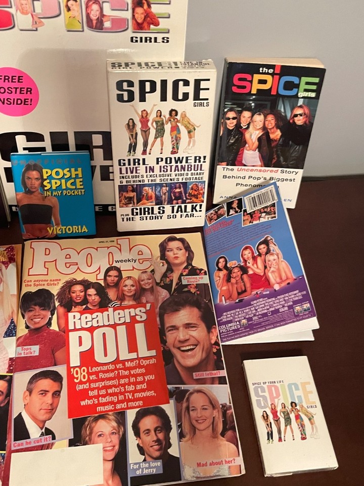 Rare Lot Spice Girls Collection Official Merchandise Music CDs VHS ...