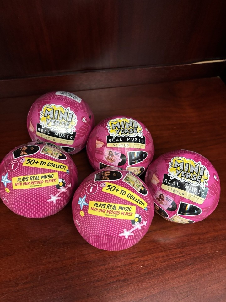 Lot of 5 MGA's Miniverse Real Music Vinyls Series 1 Blind Balls | eBay