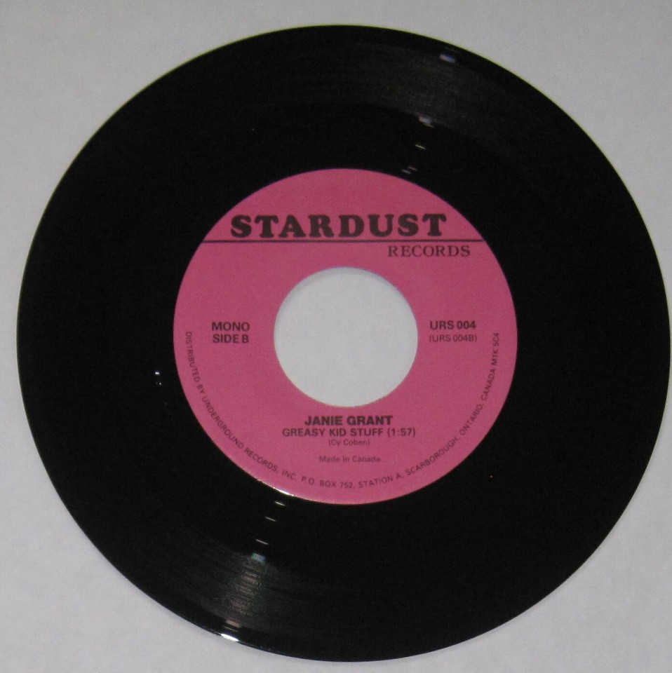Janie Grant - reissue 45 - "Triangle" / "That Greasy Kid Stuff" - VG+ ...