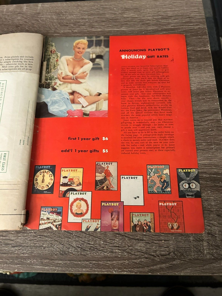 VINTAGE Playboy Magazine October 1957 Colleen Farrington GOOD | eBay