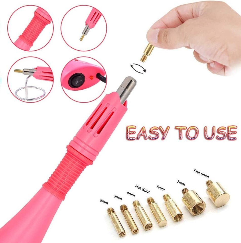 Bedazzler Kit with Rhinestones, Bedazzle Tool Gun, Hotfix Rhinestones ...