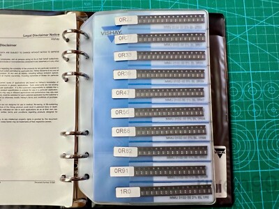 Vishay Low Ohmic 1420pc MELF Resistor Sample Book, Kit, 0.1 to 9.1 Ohm ...
