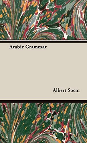 Arabic Grammar by Socin, Socin, Socin New 9781443720908 Fast Free ...